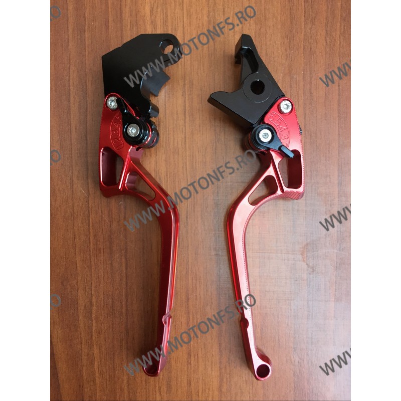 Manete Lungi 3 degete Save labour lever Rosu Cu Cheite Negre