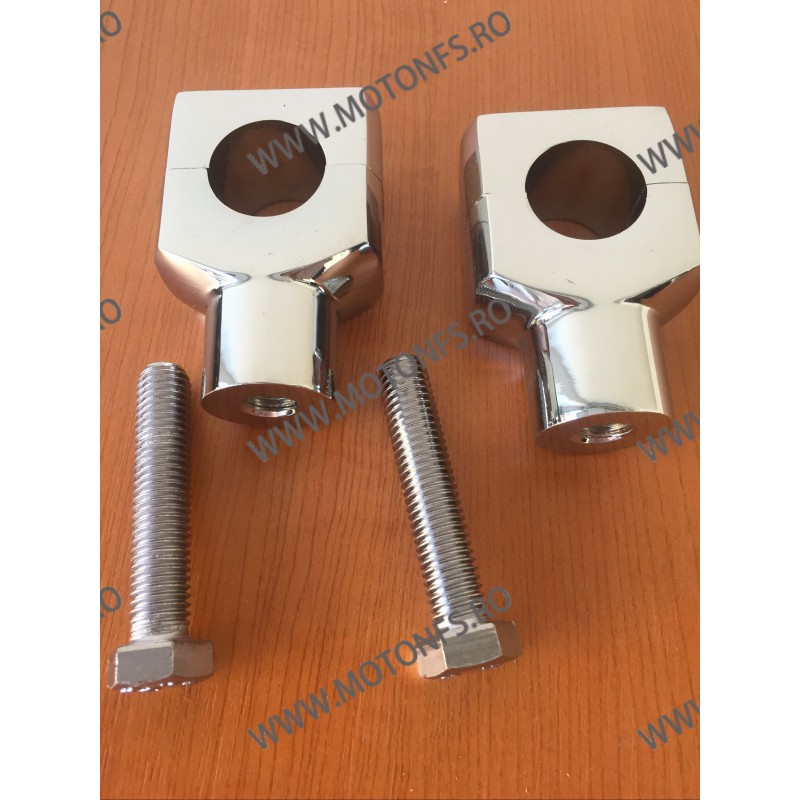 25 mm Inaltatore / Suport Ghidon Chrome 1 Inch Handlebar Riser Clamp ...