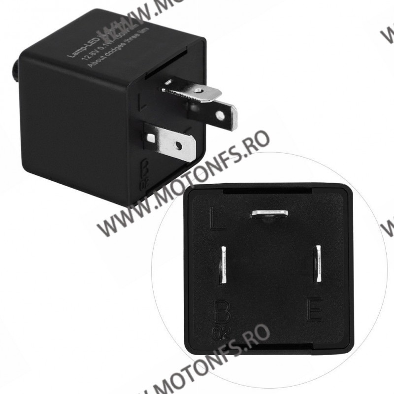 3 pini Releu semnalizare LED Moto/ Auto – Frecventa ajustabila RSL705962