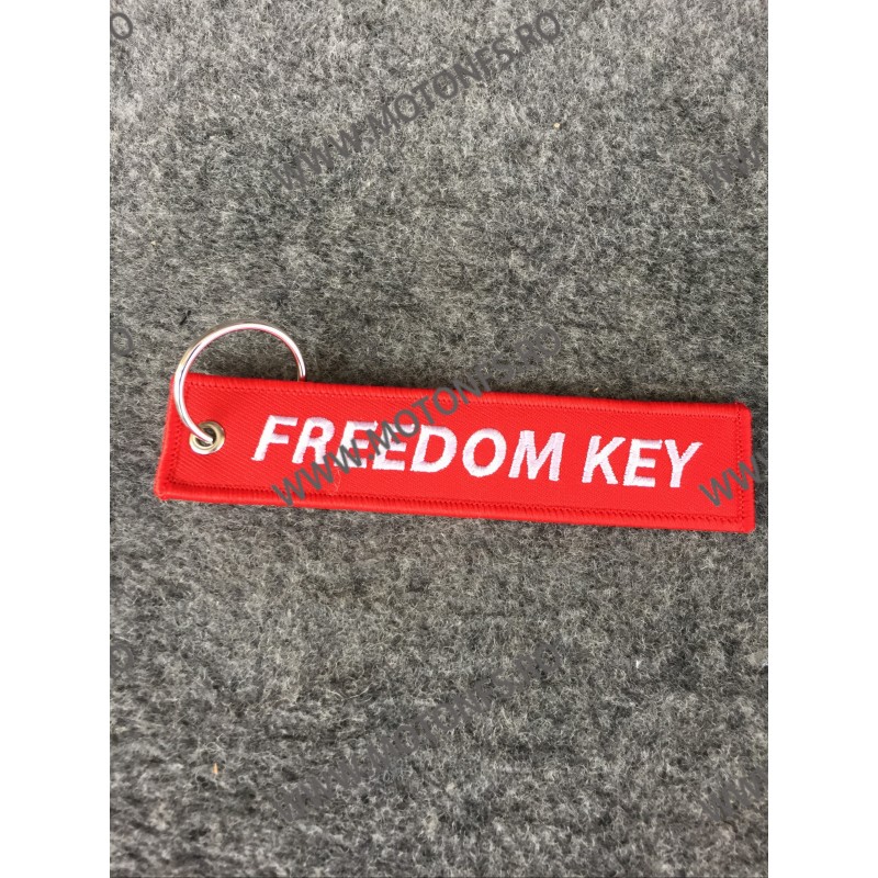 Freedom Key Breloc Brodat Pe Ambele Fete V5I0XG