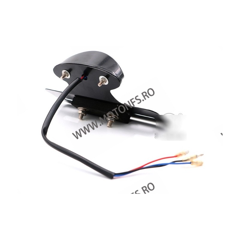 Stop Frana / Lampa Spate Suport Numar LED Moto Universal Cafe Racer ...