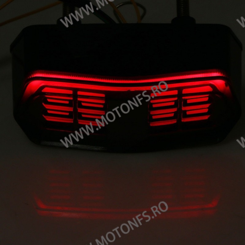 Stop cu leduri si semnale integrate Stop Frana / Lampa Spate Moto ...