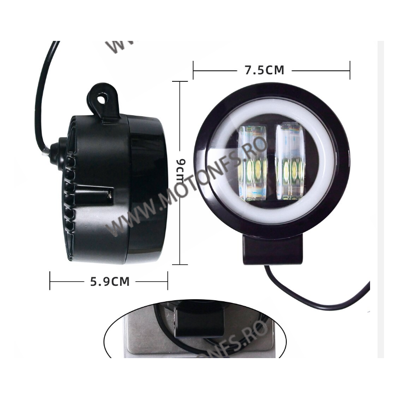 Proiector LED Angel Eye Moto, Auo, ATV CVS99