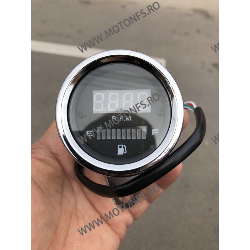 Bord electronic moto LED kilometraj Indicator turometru si afisarea ...