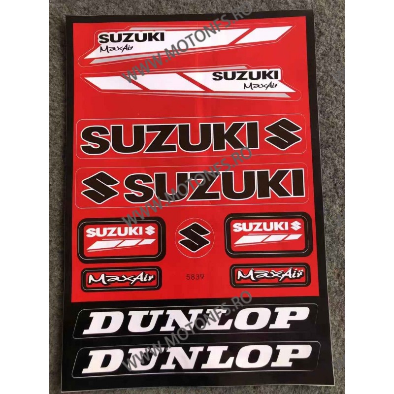 Set Autocolant / Stickere Pentru Moto ATV Suzuki Dunlop Max Air