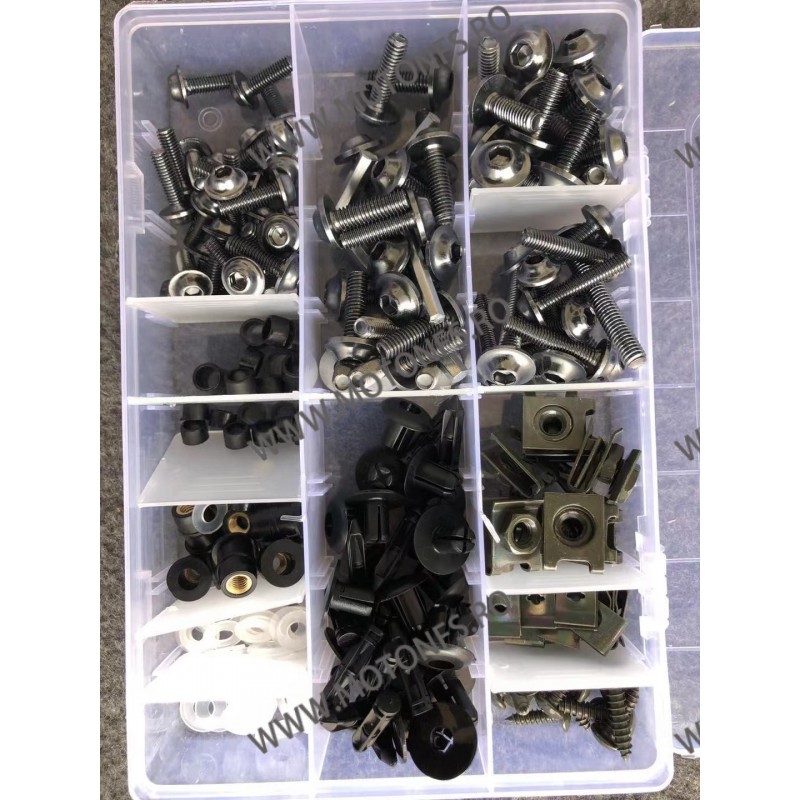 Set 223pcs Suruburi Carene +Suruburi parbriza+ clipsuri+distantiere ...