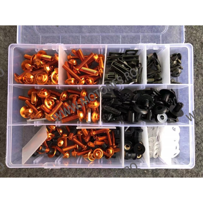 Set 223pcs Suruburi Carene +Suruburi parbriza+ clipsuri+distantiere ...