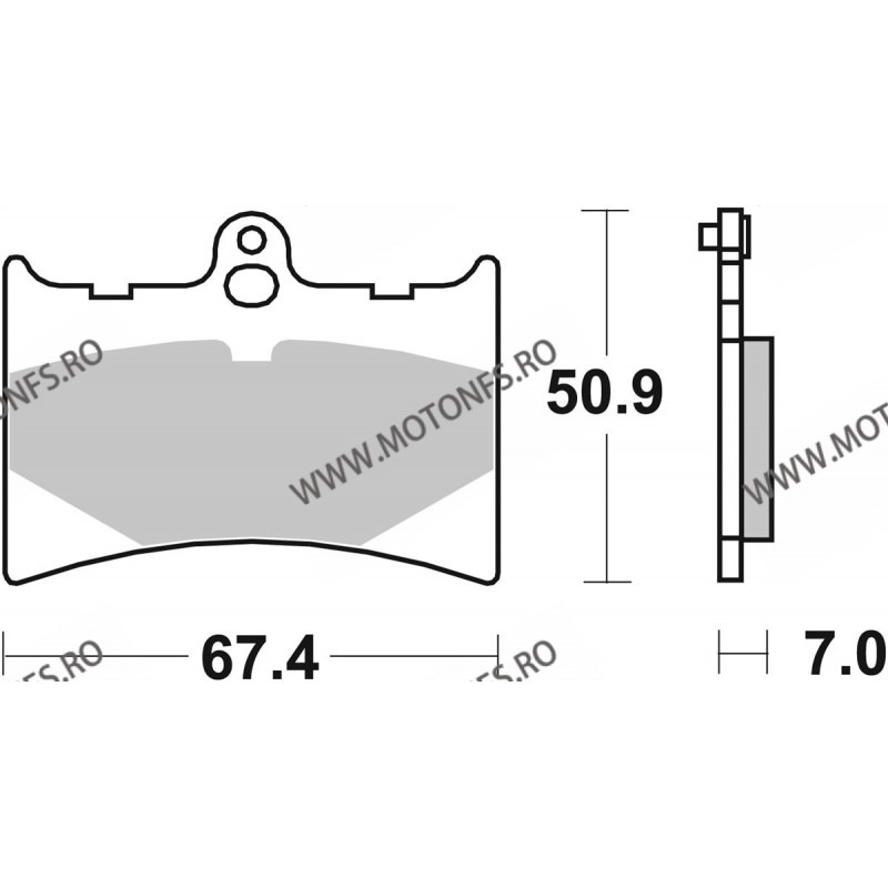 SBS - Placute frana spate STREET - CERAMIC 601HF
