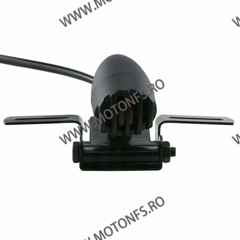 Stop Frana / Lampa Spate Suport Numar Moto Universal Cafe Racer Cromat ...