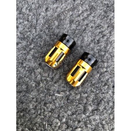 Set 2 capace ventil valva roti jante auto moto Air Valve Cap Auriu ...