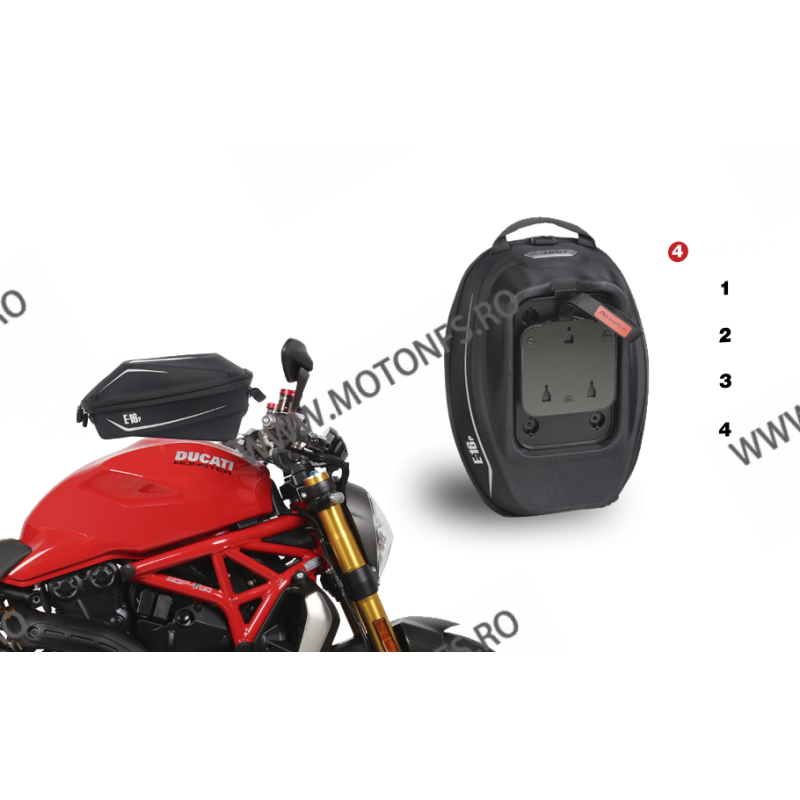 APRILIA, MOTO GUZZI, TRIUMPH Pin system SHAD X0182PS