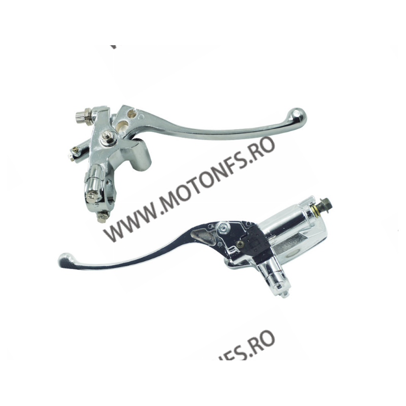 22mm Set 2 Manete frana / ambreiaj ＋ Pompa Hidraulica ＋prindere Oglinda ...